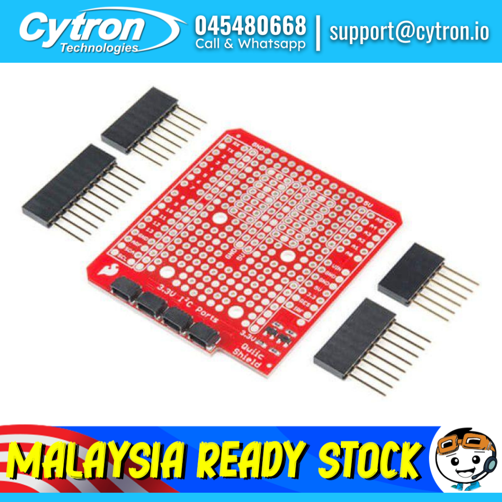 Sparkfun Qwiic Shield For Arduino To Incorporate The Qwiic Connect System With Arduino Uno