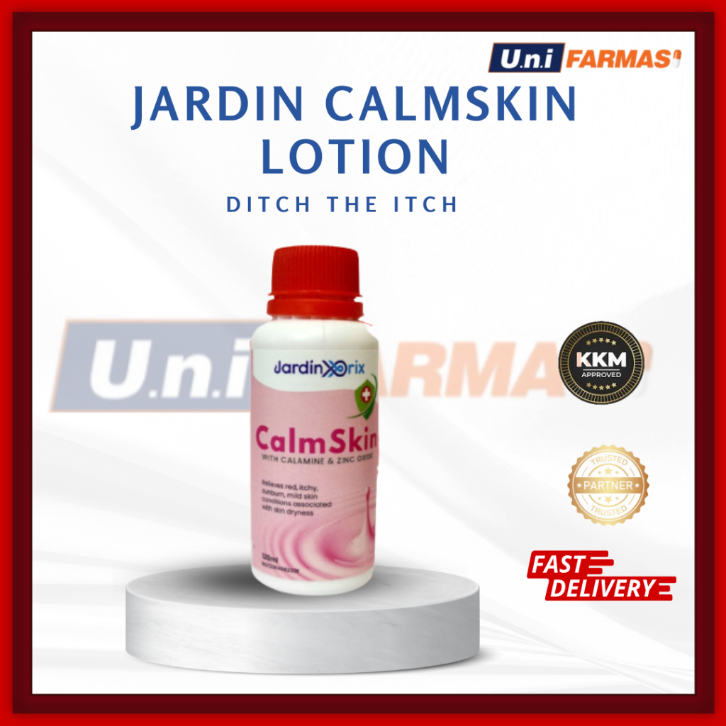 JARDIN PHARMA CALMSKIN LOTION 120ML[CALAMINE LOTION,ZINC OXIDE AND 0.5% ...