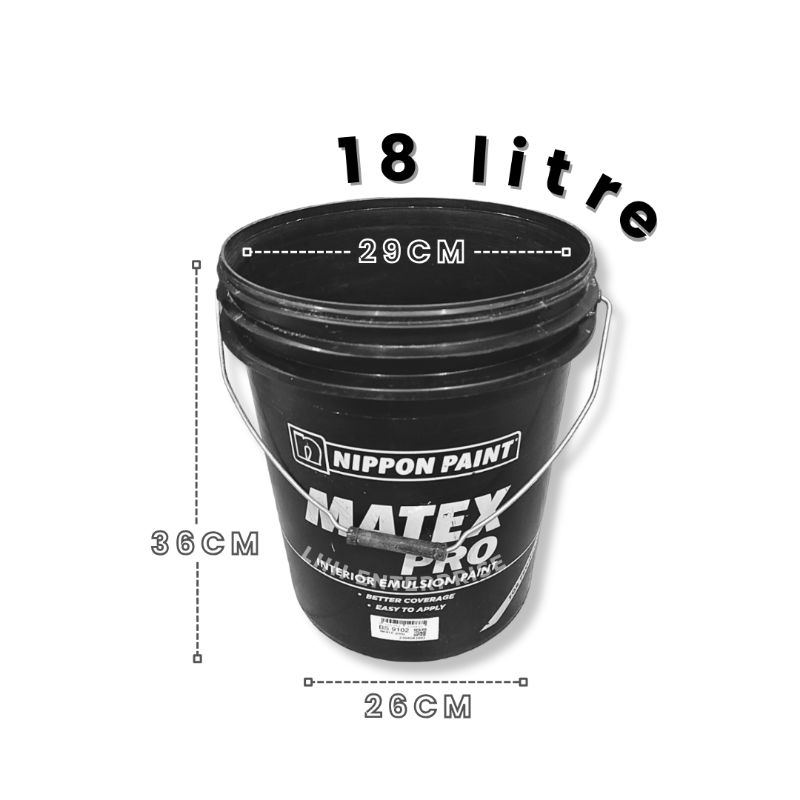 [USED/98% CLEAN] LHH ENTERPRISE | 18L Tong Hitam Tong Cat Kosong Empty ...