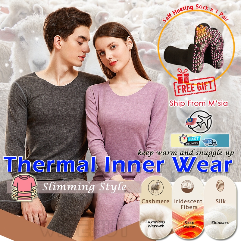 [Couple/Man/Woman] Winter Thermal Inner Wear, Keep Warm, Thermal ...