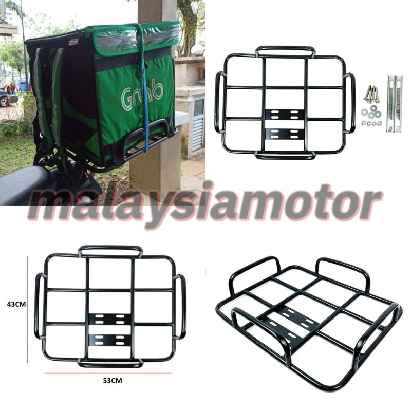 Motorcycle Delivery Bag Rack Universal Carrier Tailstock Rear Seat Rack ...