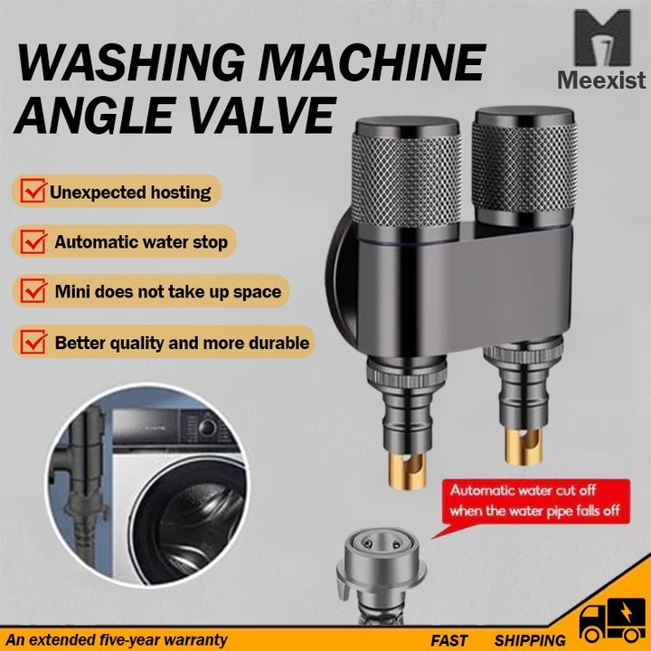 Dual Control Two Way Stop Angle Valve Brass Material Bathroom Toilet ...