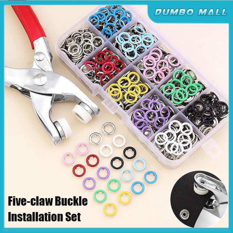 Five-claw Buckle Installation Set Metal Snap Button Set Hand Press ...