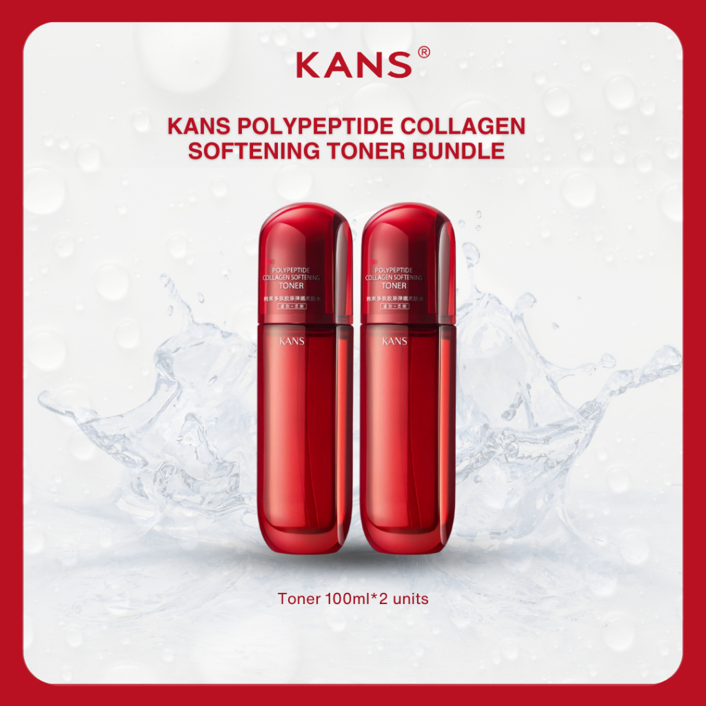 [BUNDLE] KANS Polypeptide Collagen Softening Toner (100ml x 2 Pcs ...