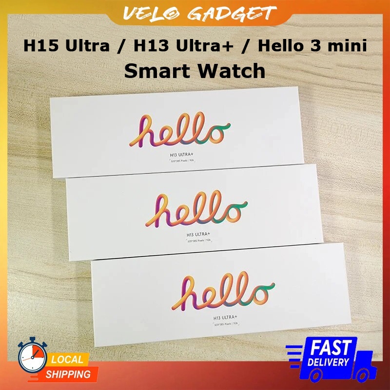 H15 Ultra / H13 Ultra+ / Hello Watch 3 Mini Smart Watch Bluetooth Call ...