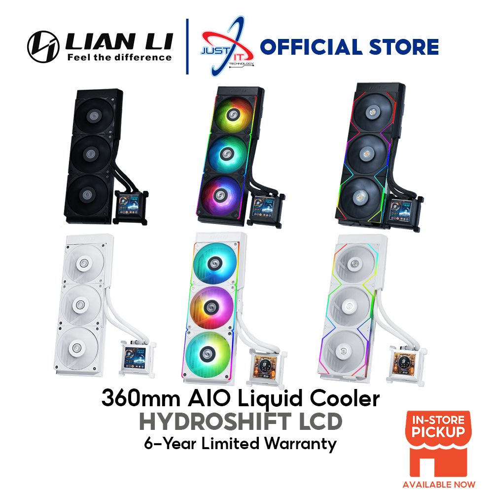 LIAN LI HYDROSHIFT LCD 360mm AIO LIQUID COOLER - HYDROSHIFT LCD 360S ...