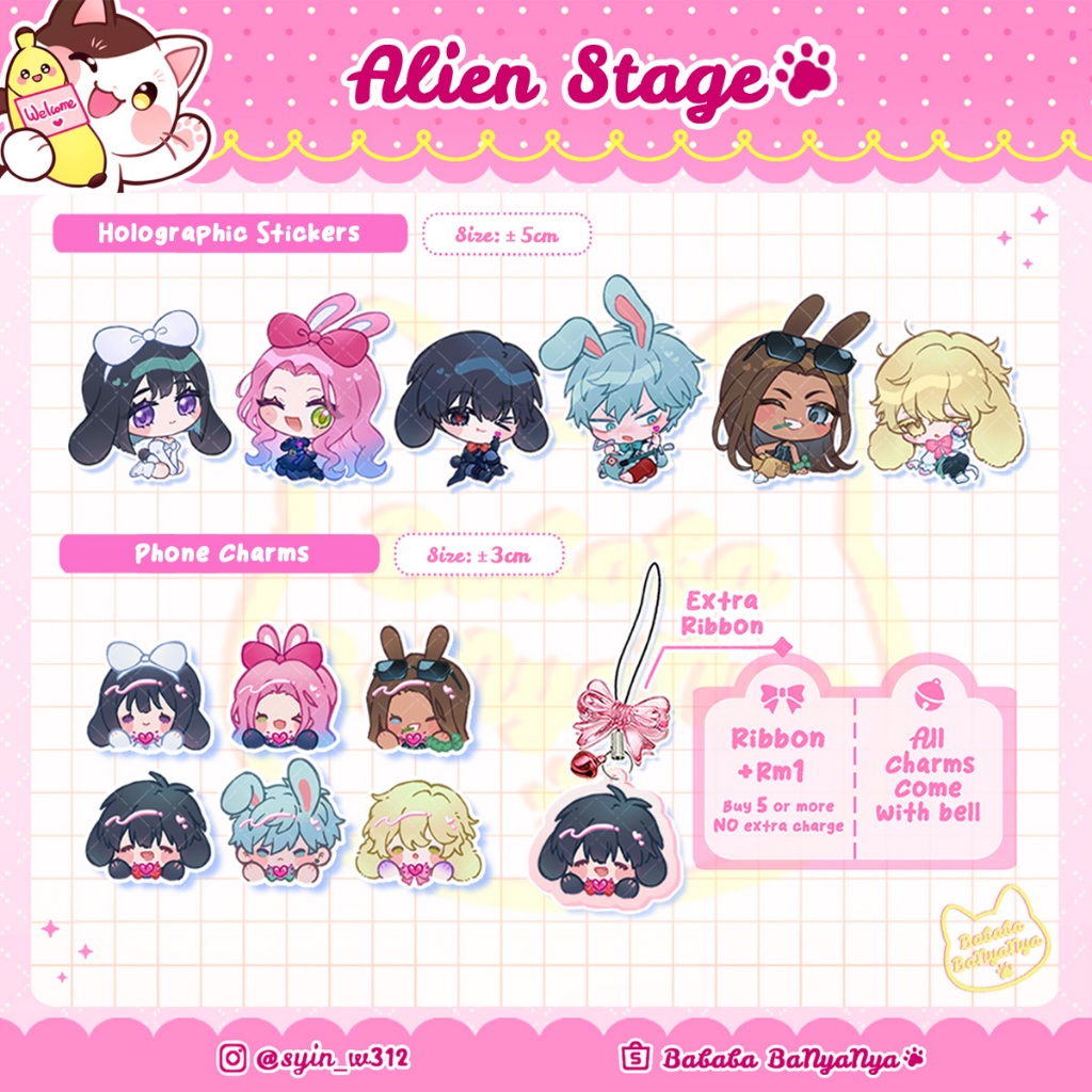 【Alien Stage】Stickers | Phone Charms | Shopee Singapore