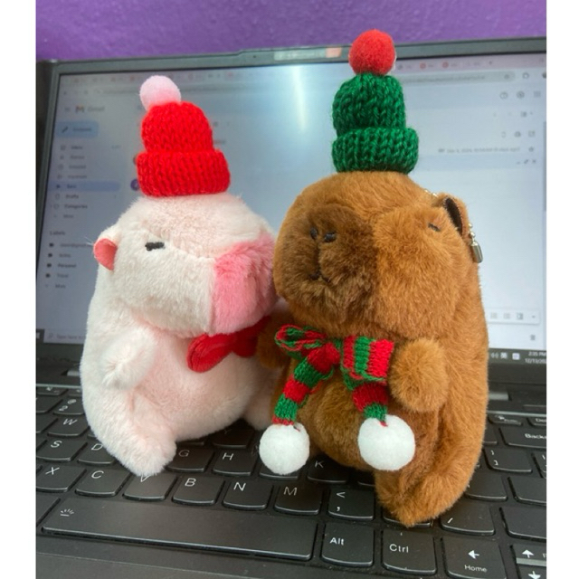 Seednery Capybara Hanging Plush Toy Cute Capibara Anak Patung Comel ...