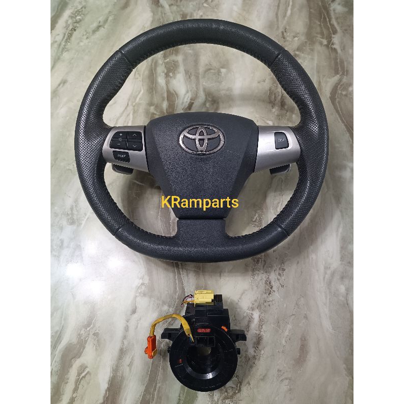 TOYOTA WISH SEPET ZGE20 MULTIFUNCTION STEERING WHEEL WITH PEDAL SHIFT ...