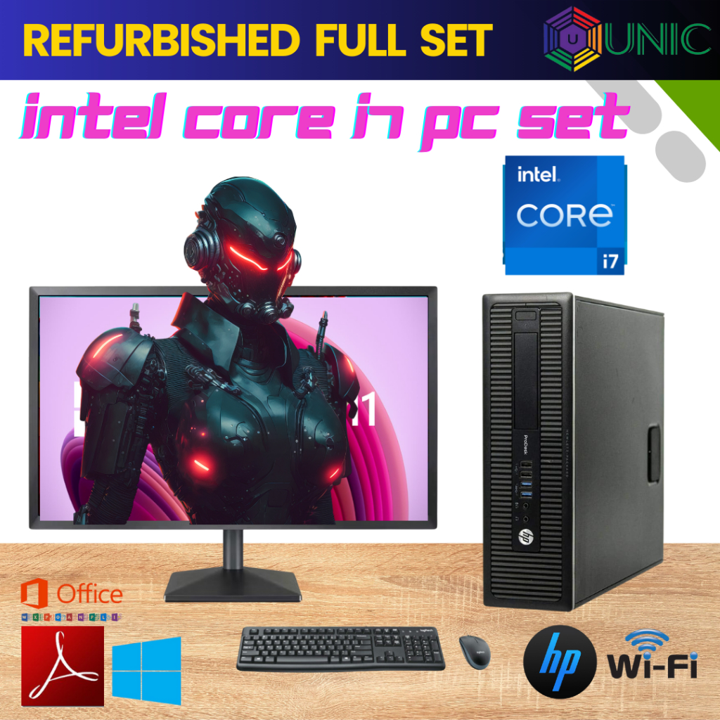 PC for Gaming / Office / Graphic Design Intel core HP Compaq Elite i7 ...