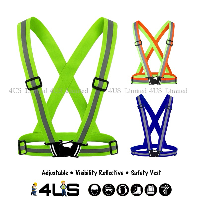 Adjustable Safety Visibility Reflective Vest J08 | Safety Vest | Shopee ...