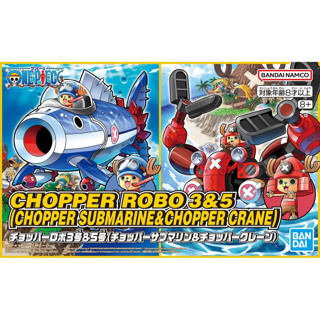 Bandai OP Chopper Robot 3 & 5 (Chopper Submarine & Chopper Crane ...