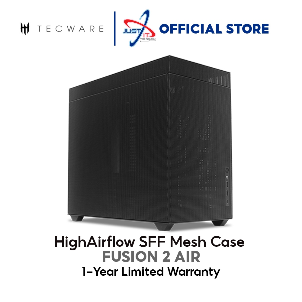 Tecware Fusion 2 Air ITX/M-ATX PC Case - Black | Shopee Singapore