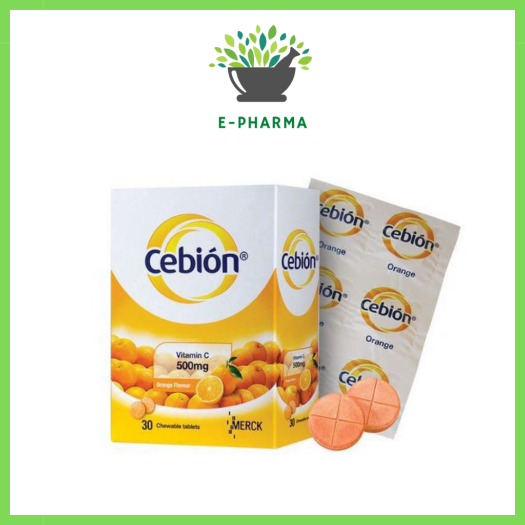 CEBION Vitamin C 500mg Chewable Tablets 6's (Exp: 08/2027) | Shopee ...