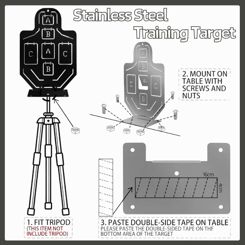 Stainless Steel Target Real Life Metal Target Training Target CS ...