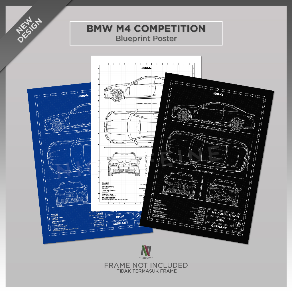 [Poster Only] BMW M4 Competition G82 G22 Sport / Super/ Hyper Car ...