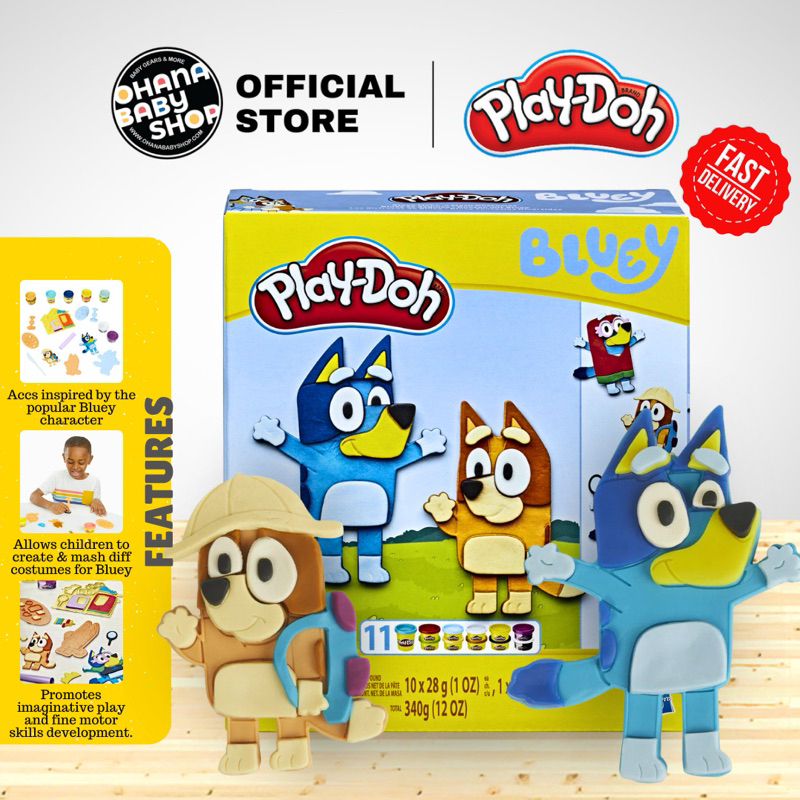 Play-Doh Bluey Make n' Mash Costumes | Play Doh | PlayDoh | Bluey ...