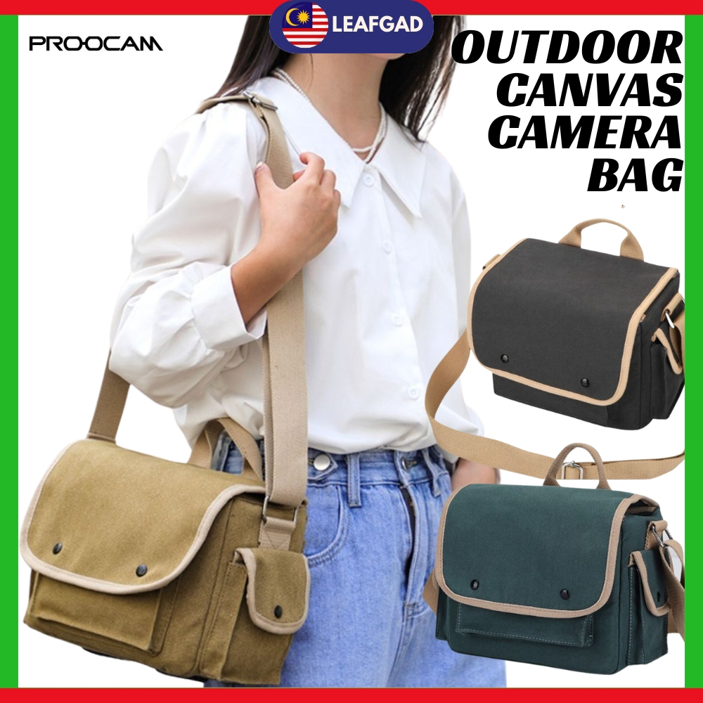 Proocam D60 Camera Bag Case Mirrorless Camera Outdoor Canvas Travel Bag ...