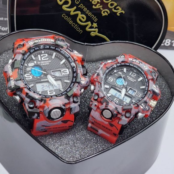 Couple WATCH JAM GSHOCK GA110 GA 200 + BABY G (MEN'S WOMEN'S WATCH ...