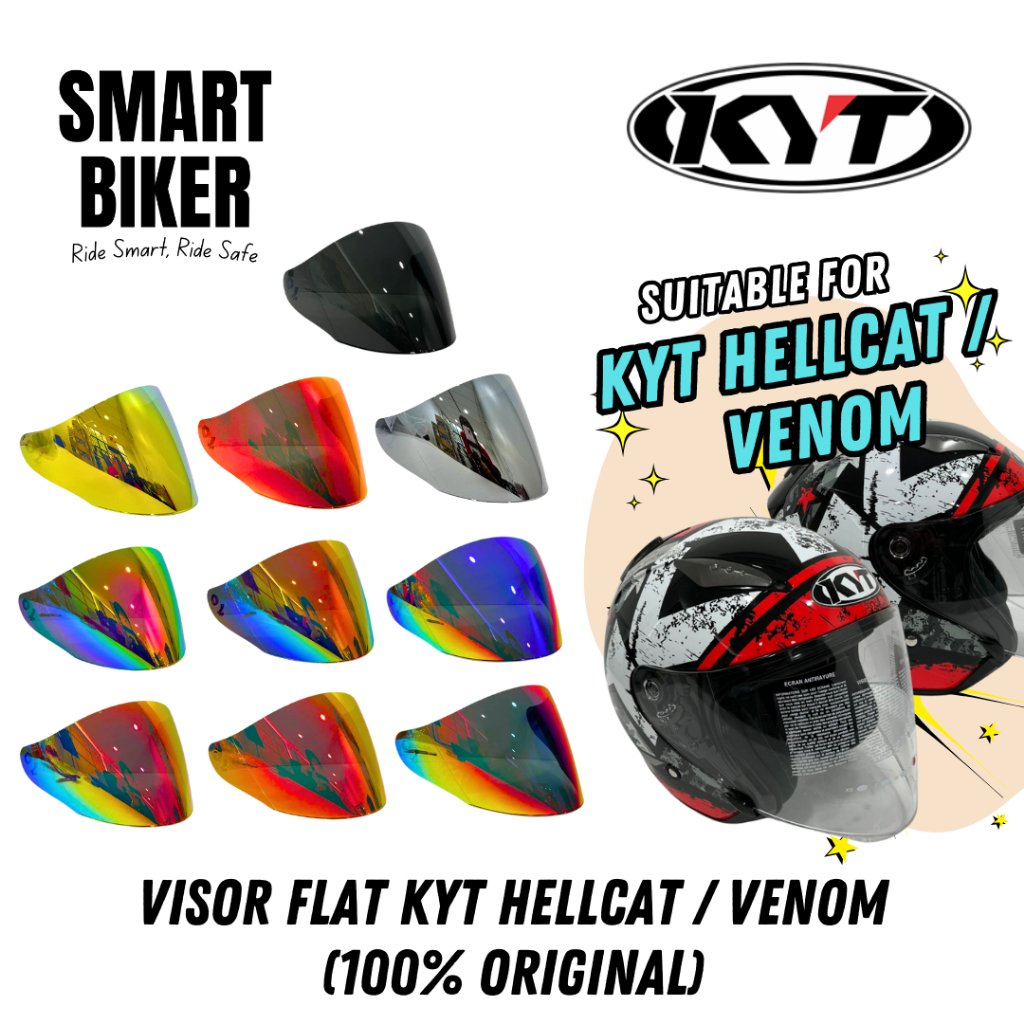 KYT Hellcat/Venom Visor For Helmet KYT Hellcat/Venom | Shopee Singapore