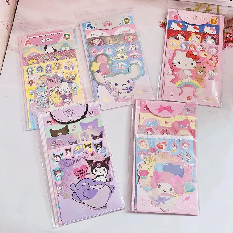 Sanrio Sticker Pack Sanrio Sticker Pack (6 Sheets Included) | Shopee ...