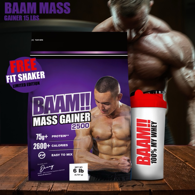 BAAM!! Mass 2600 6lbs/15lbs (6.8kg) (2600+ calories,70g protein ...