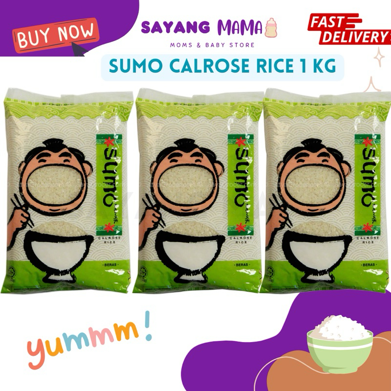RICE SUMO CALROSE RICE 1KG FACTORY PACK BABY FOOD RICE porridge SOFT ...