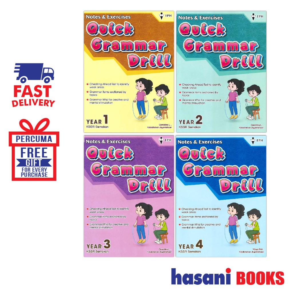 Hasani EPH Noted & Exercises Quick Grammar Drill Year 1-6 2025 | Shopee ...