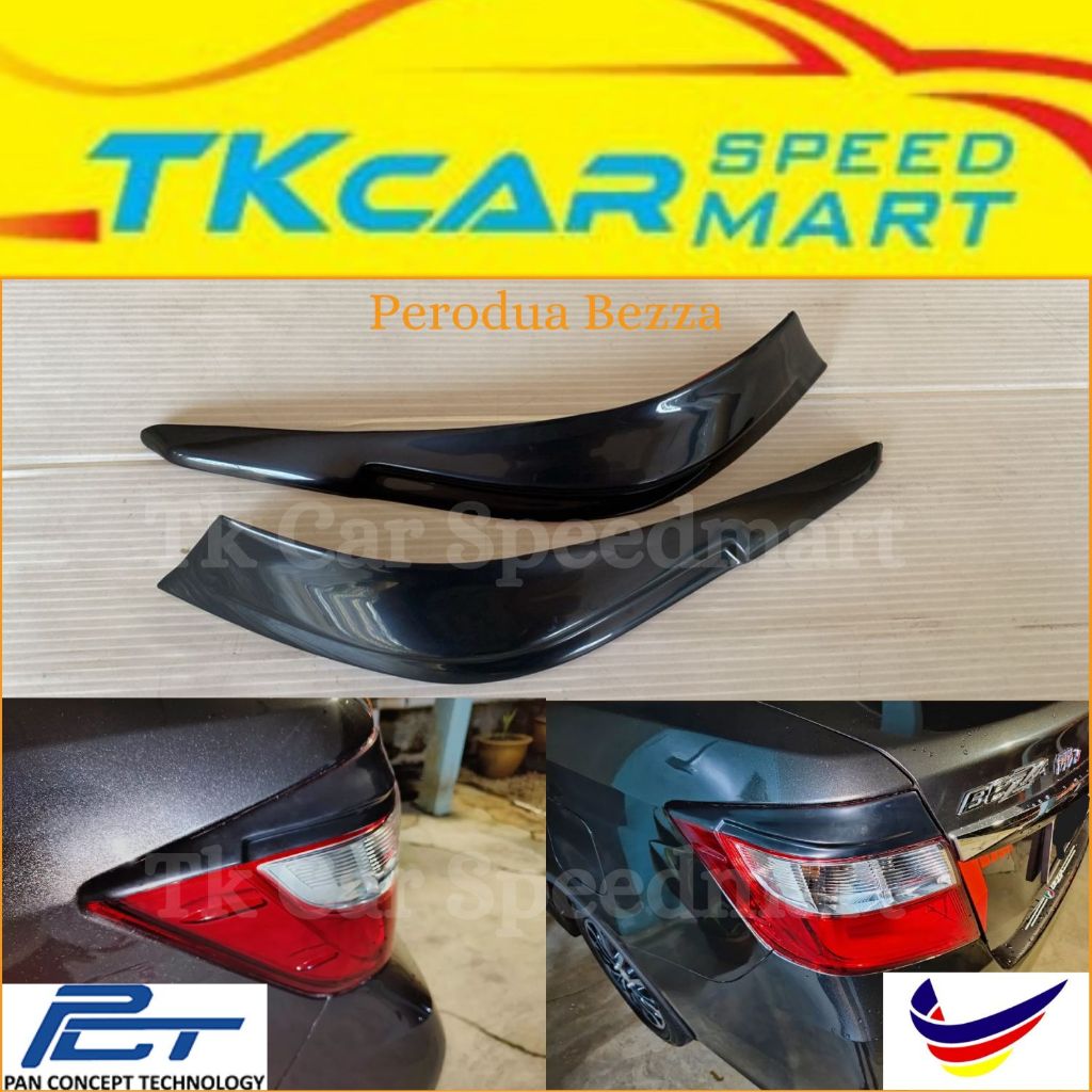 PERODUA BEZZA ALL NEW ( PCT ) HEAD LAMP EYELID [ REAR ] EYE LID BROW ...