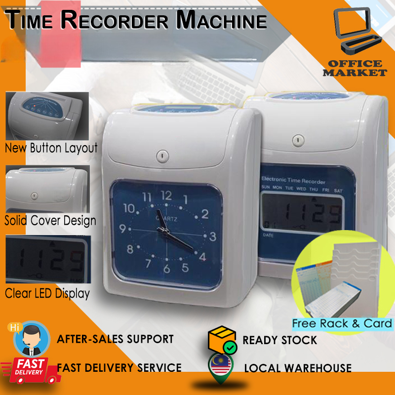 Time Recorder Machine | Punch Card Machine | Attendance Machine | Mesin ...