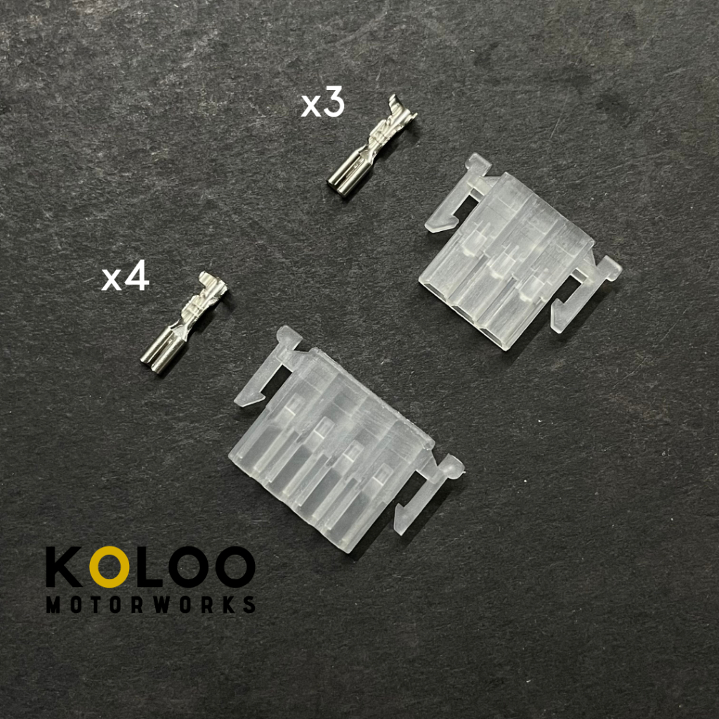 UNIVERSAL MOTORCYCLE 3-PIN | 4-PIN HEADLIGHT SWITCH SOCKET WITH PINS ...