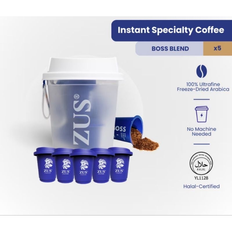 ZUS Instant Coffee Capsules (BOSS/LYDIA) | Shopee Singapore