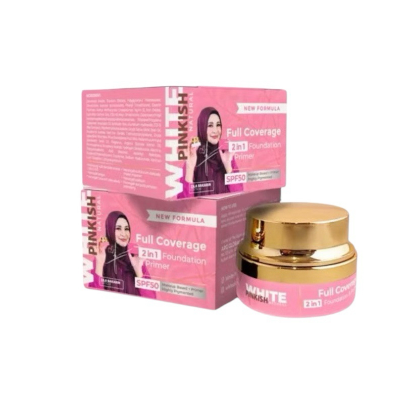 WHITE PINKISH FOUNDATION & PRIMER SPF 50 (2025) | Shopee Singapore