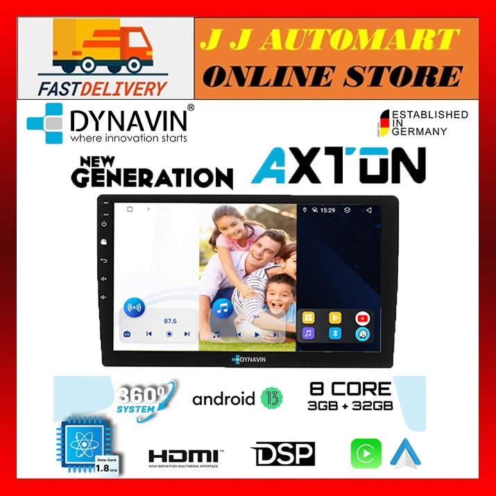 Dynavin AXTON Series Universal Size 9 inch/10 inch Android Player ...