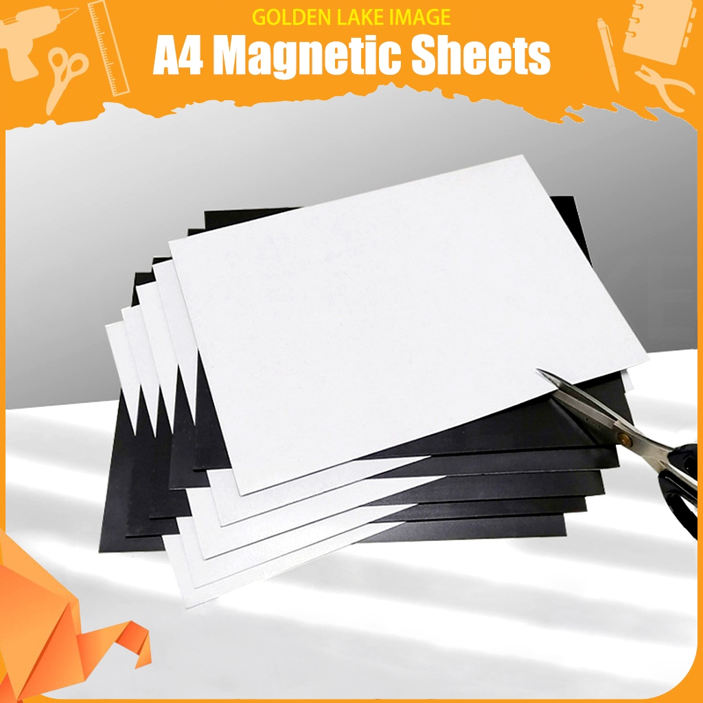 QUAFF Magnetic Sheet with Adhesive and Non-adhesive for DIY Ref Magnet ...