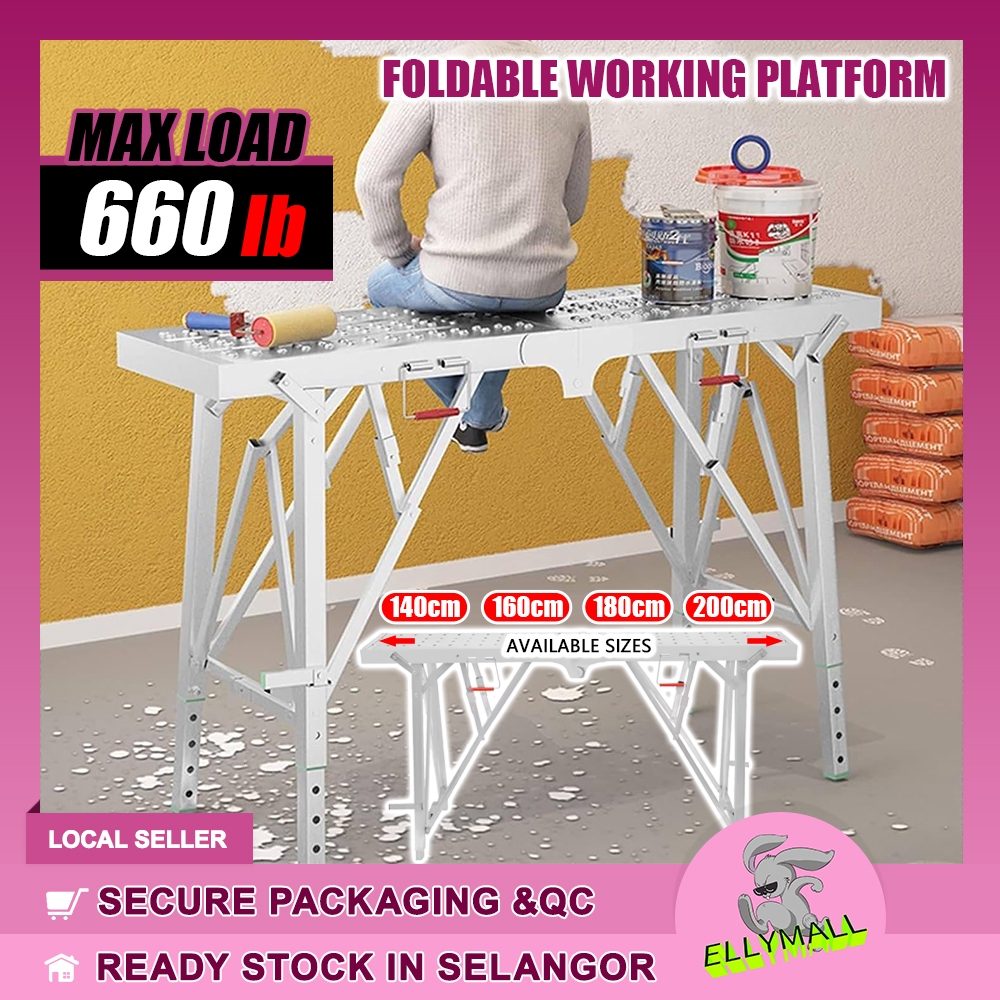 Telescopic Lifting Foldable Folding Work bench Workbench Platform High ...