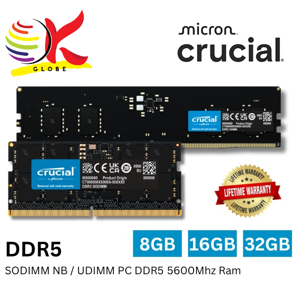 CRUCIAL DDR5 5600MHZ / PRO KIT 5600MHZ RAM DESKTOP PC (UDIMM) / LAPTOP ...