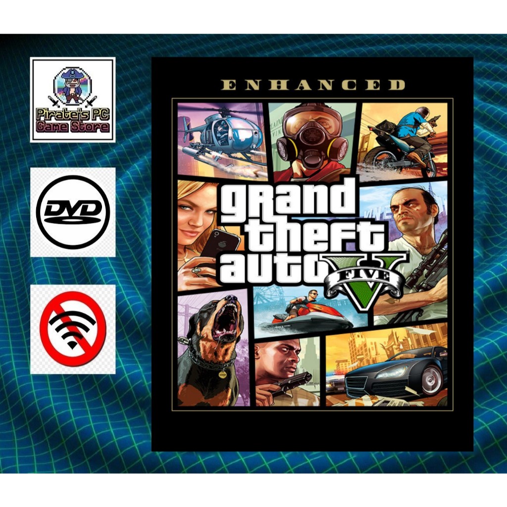 (PC DVD) Grand Theft Auto V / GTA V - Enhanced | Shopee Singapore