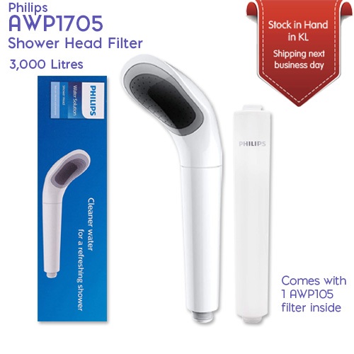 Philips AWP1705 Shower Handset Filter - Reduces Chlorine by up to 99 ...
