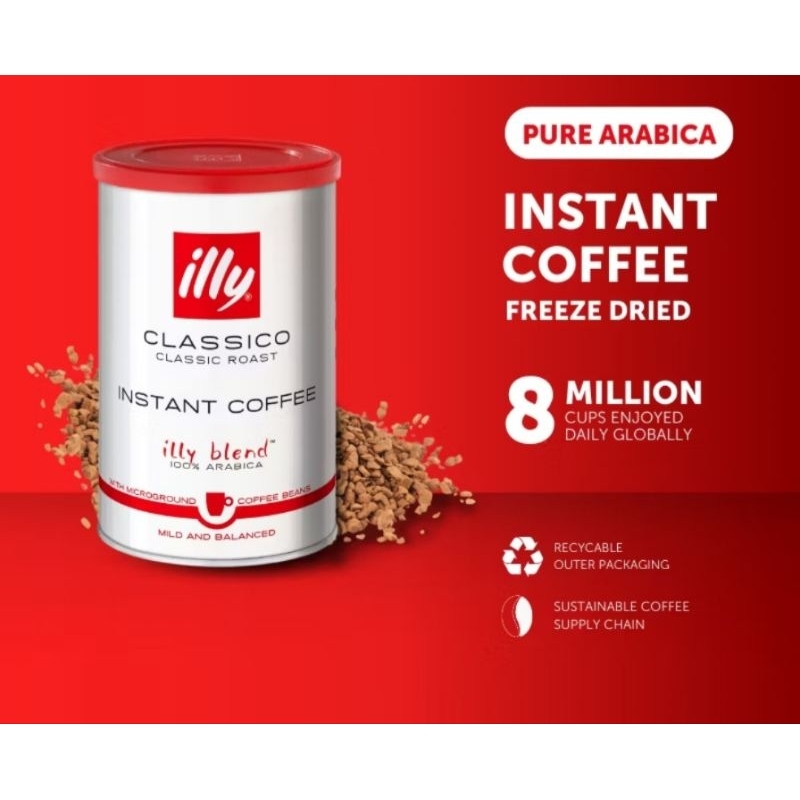 illy instant coffee (Classico/Intenso)(95g) | Shopee Singapore