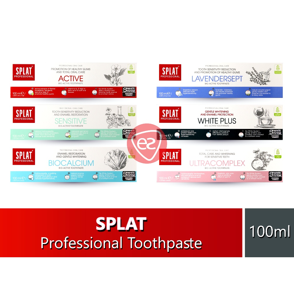 Splat Professional Bio-Active Toothpaste 100ml (Active/ Sensitive ...