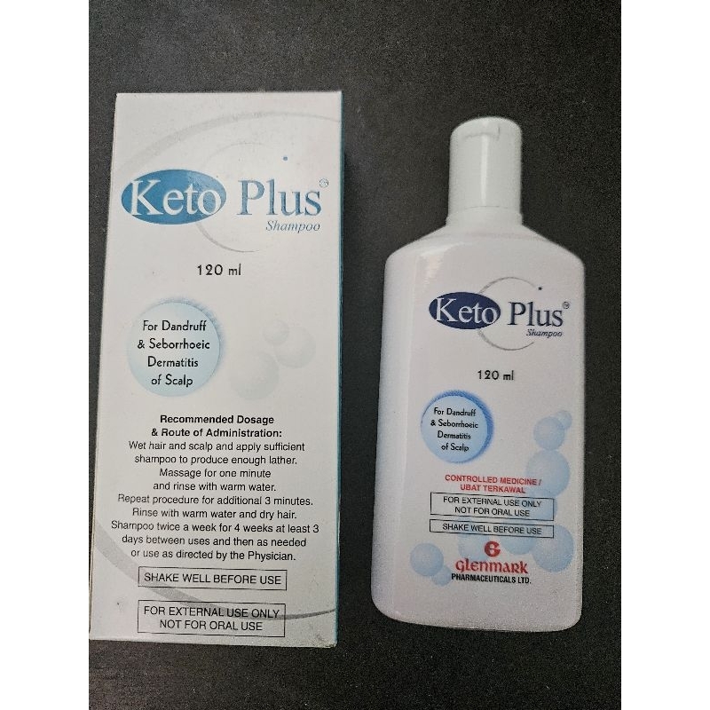 KETOPLUS SHAMPOO 120ML (DANDRUFF/SEBORRHOEIC SCALP/FUNGUS) | Shopee ...