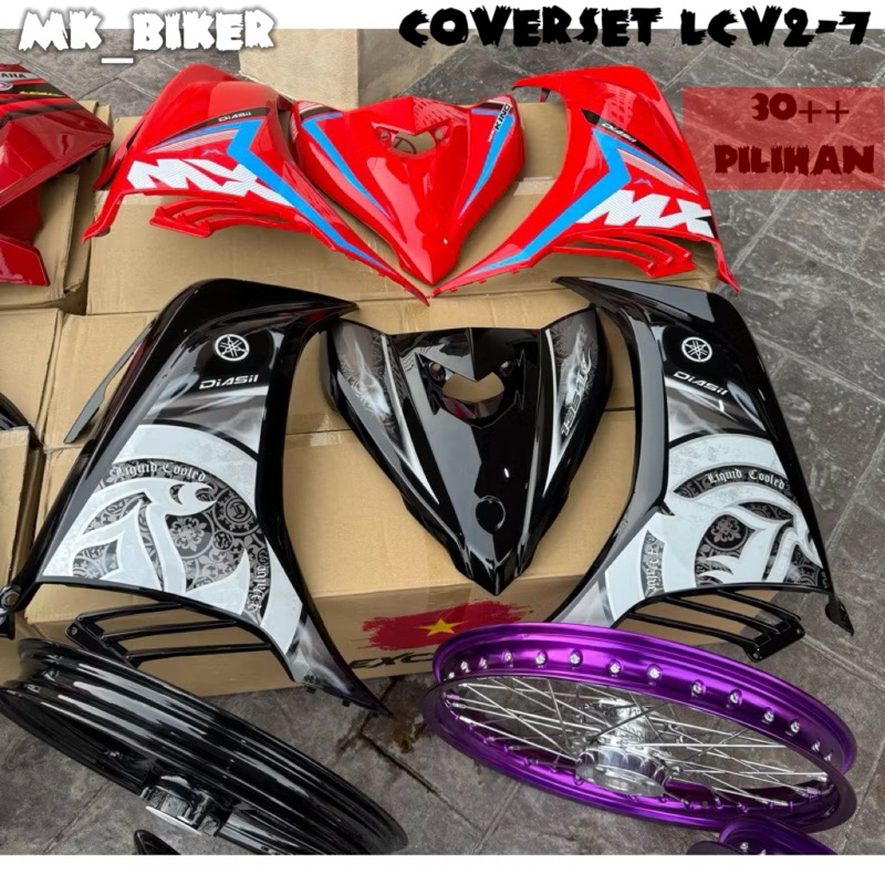 LC V2-3 EXCITER YAMAHA LC135 V2 V3 COVERSET BODY COVER SET LC 135 V2 MX ...