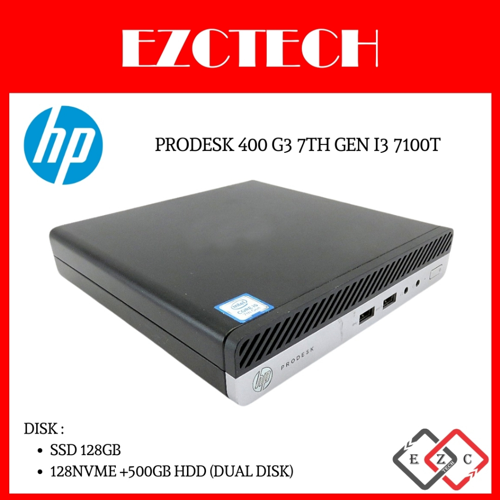 HP PRODESK 400 G3 7th GEN I3 7100T TinyMiniMicro CPU(REFURBISHED ...