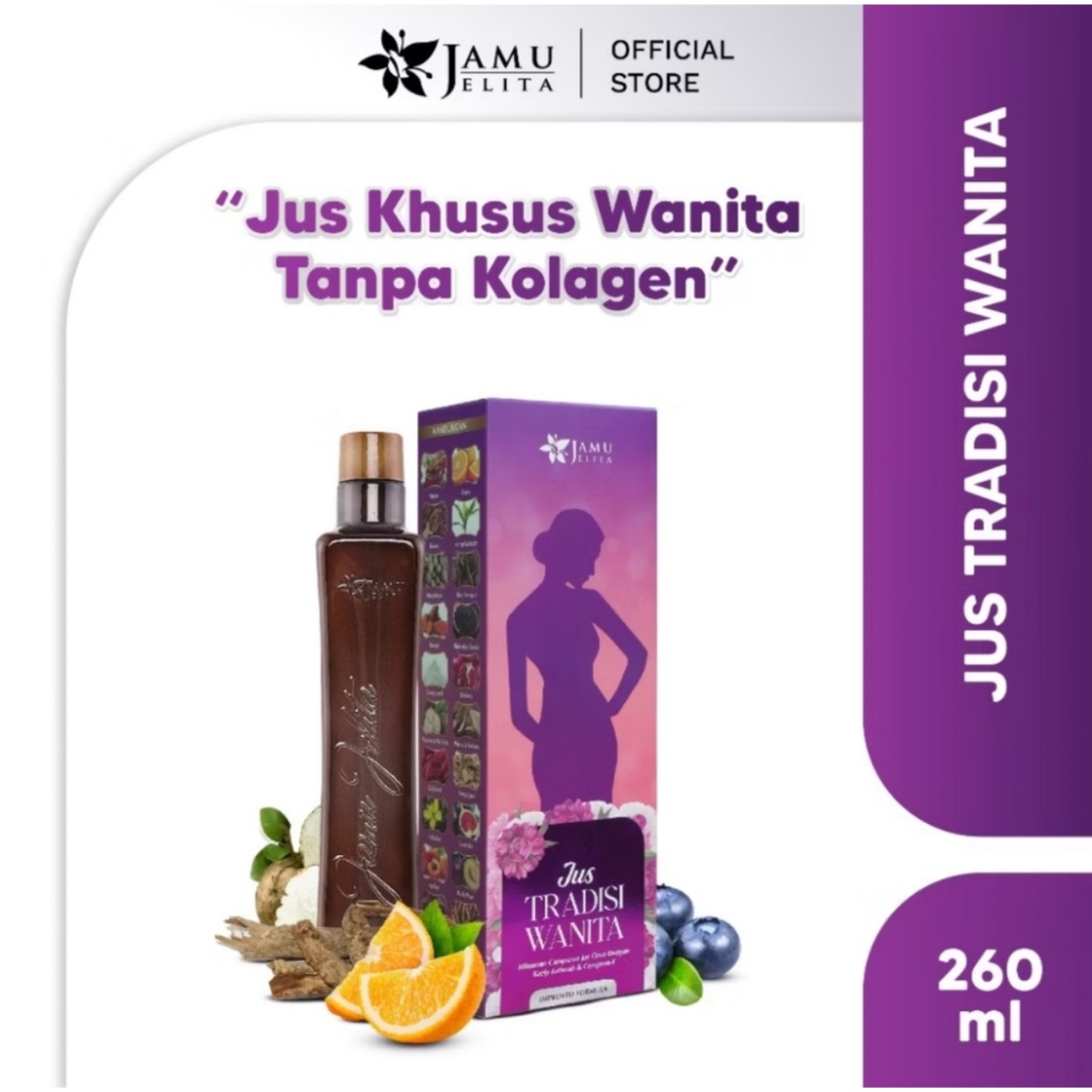 JUS TRADISI WANITA PLUS COLLAGEN jamu jelita new packaging | Shopee ...