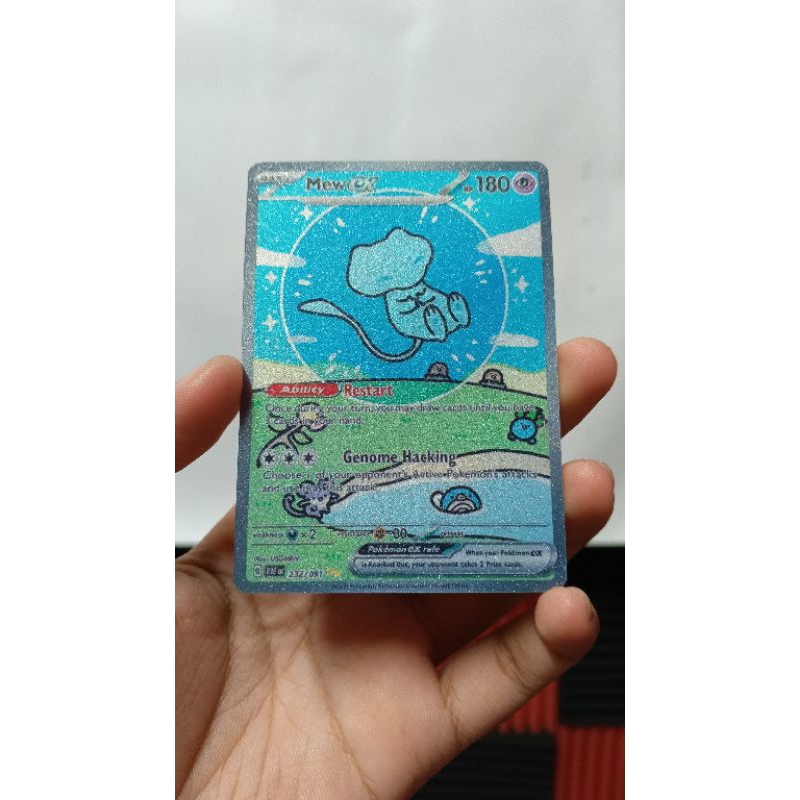 SIR Mew Paldean Fates (Bubble Mew) Custom Print | Shopee Singapore