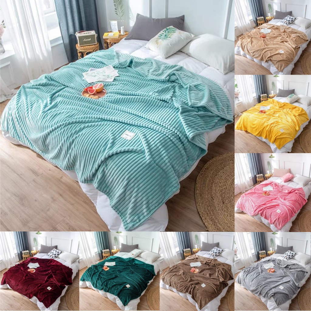 Selimut Baldu Gebu Big Size Flannel Velvet Plush Throw Blanket Sofa ...