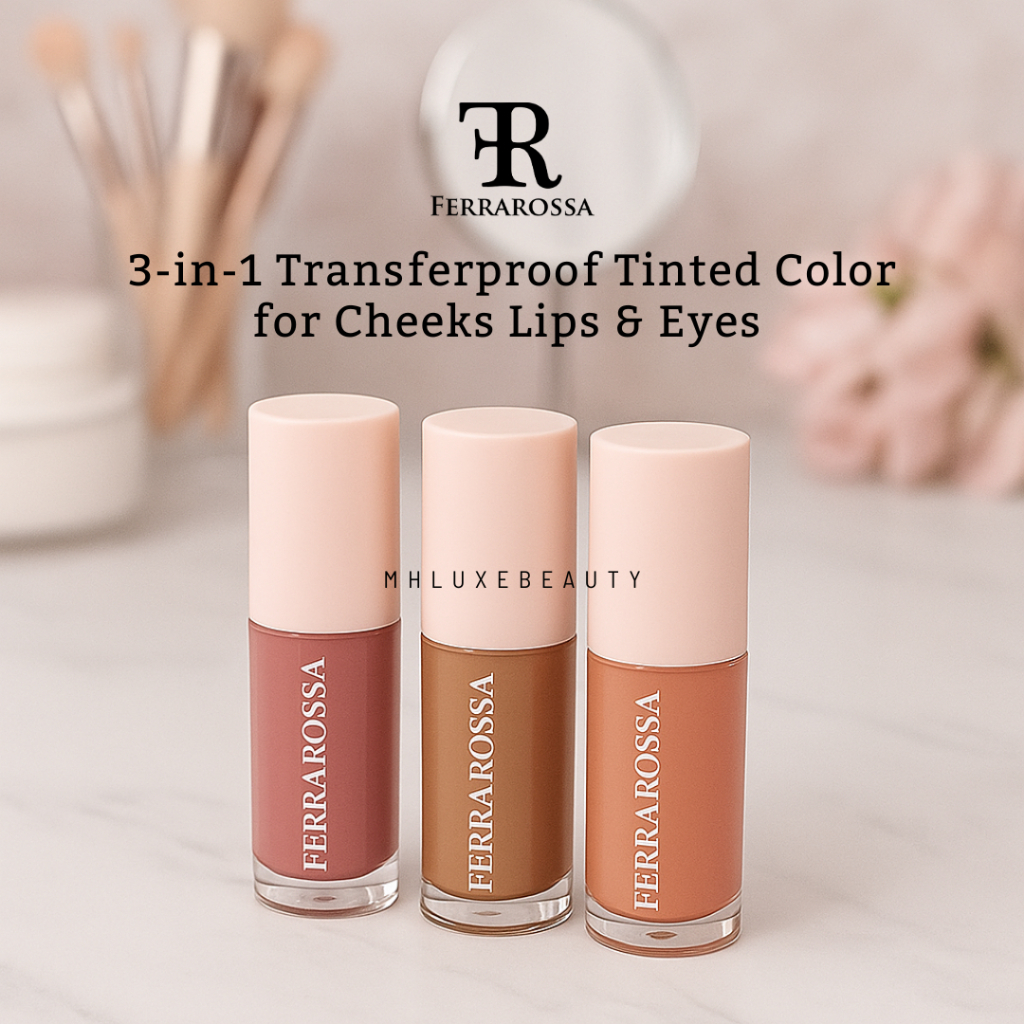 FERRAROSSA 3-in-1 Transferproof Tinted Color for Cheeks Lips & Eyes ...