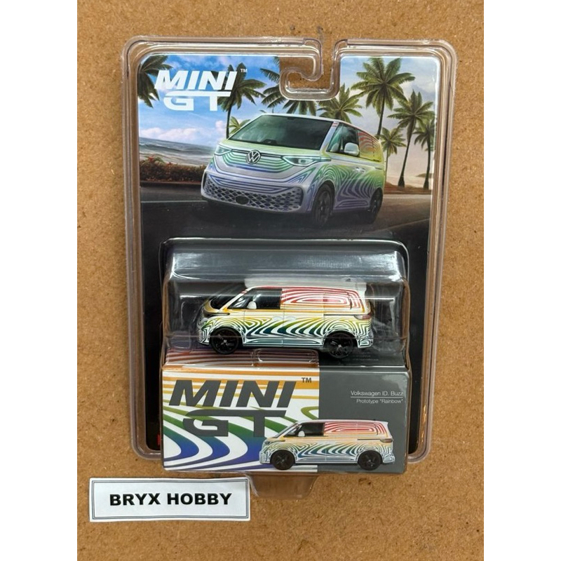 Mini GT Volkswagen ID. Buzz Prototype Rainbow MGT00899-BL (1:64 ...