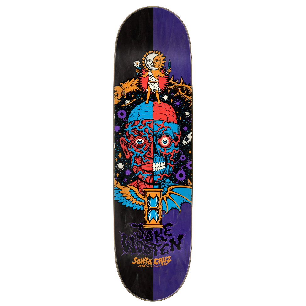 Santa Cruz Wooten Crest VX 8.5" x 32.2" Skateboard Deck (7340525 ...